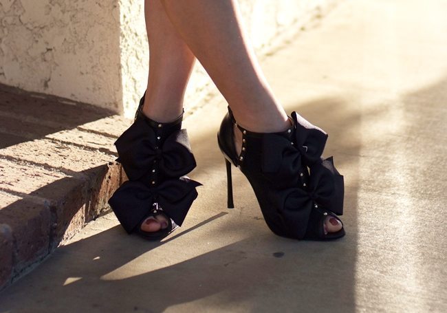 DIY: Chanel Inspired Bow Tie Booties – HallieDaily