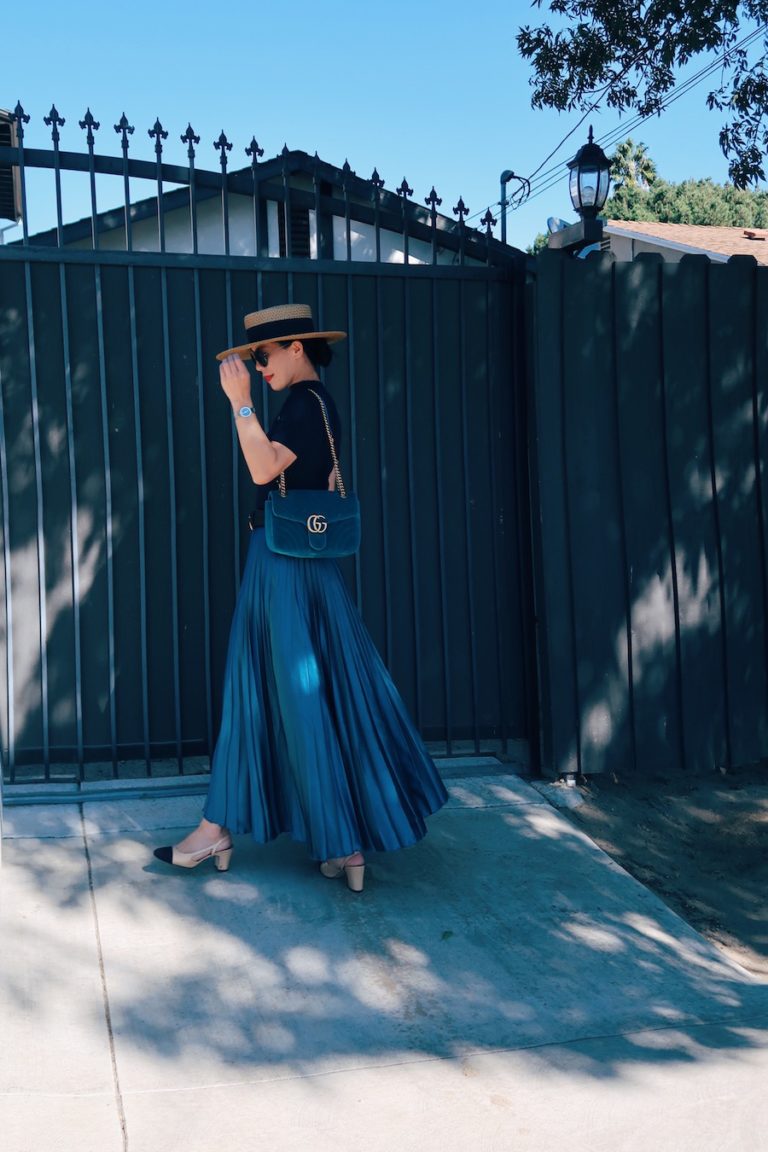 Blue Pleats – HallieDaily