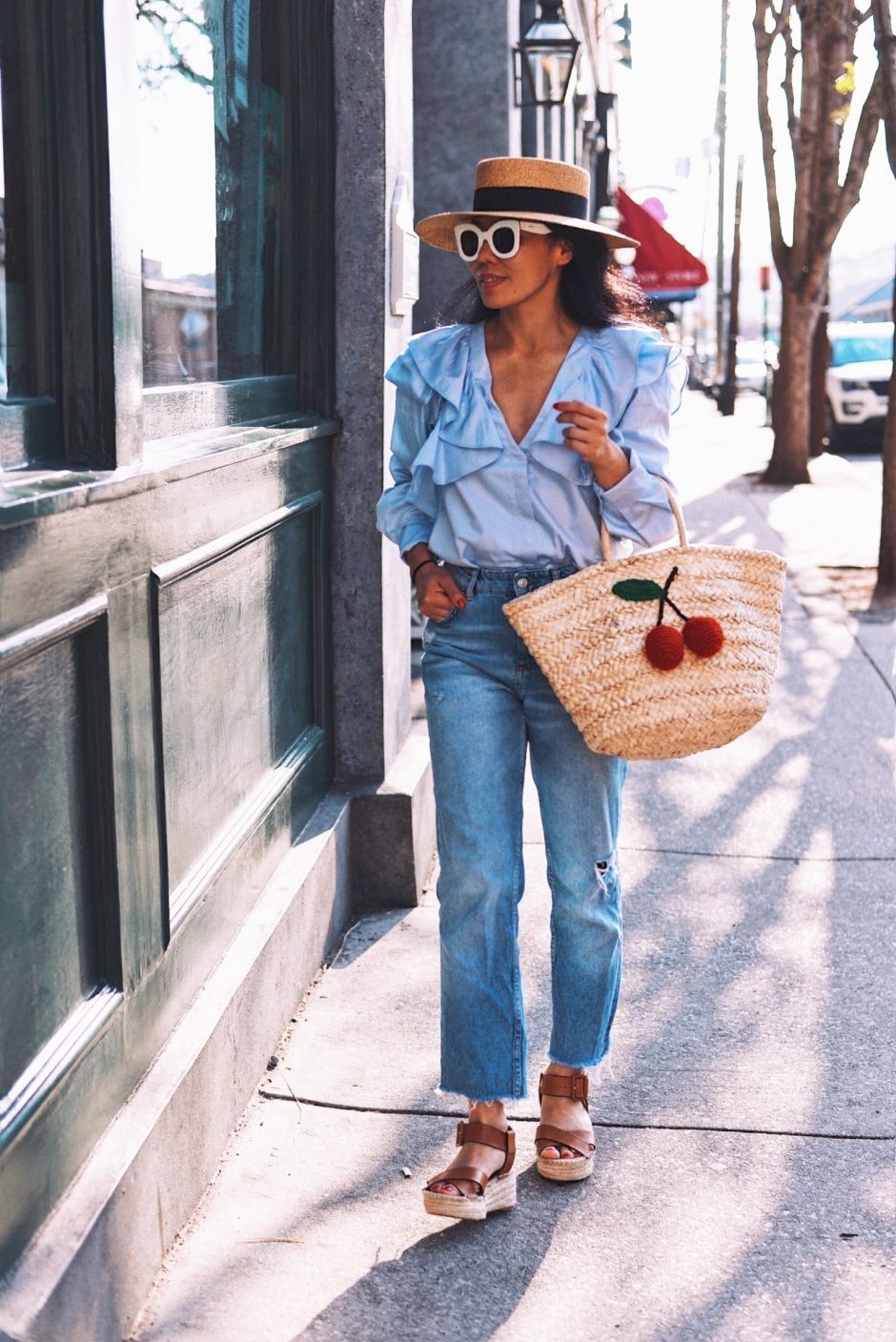 Ruffles & Denim – HallieDaily