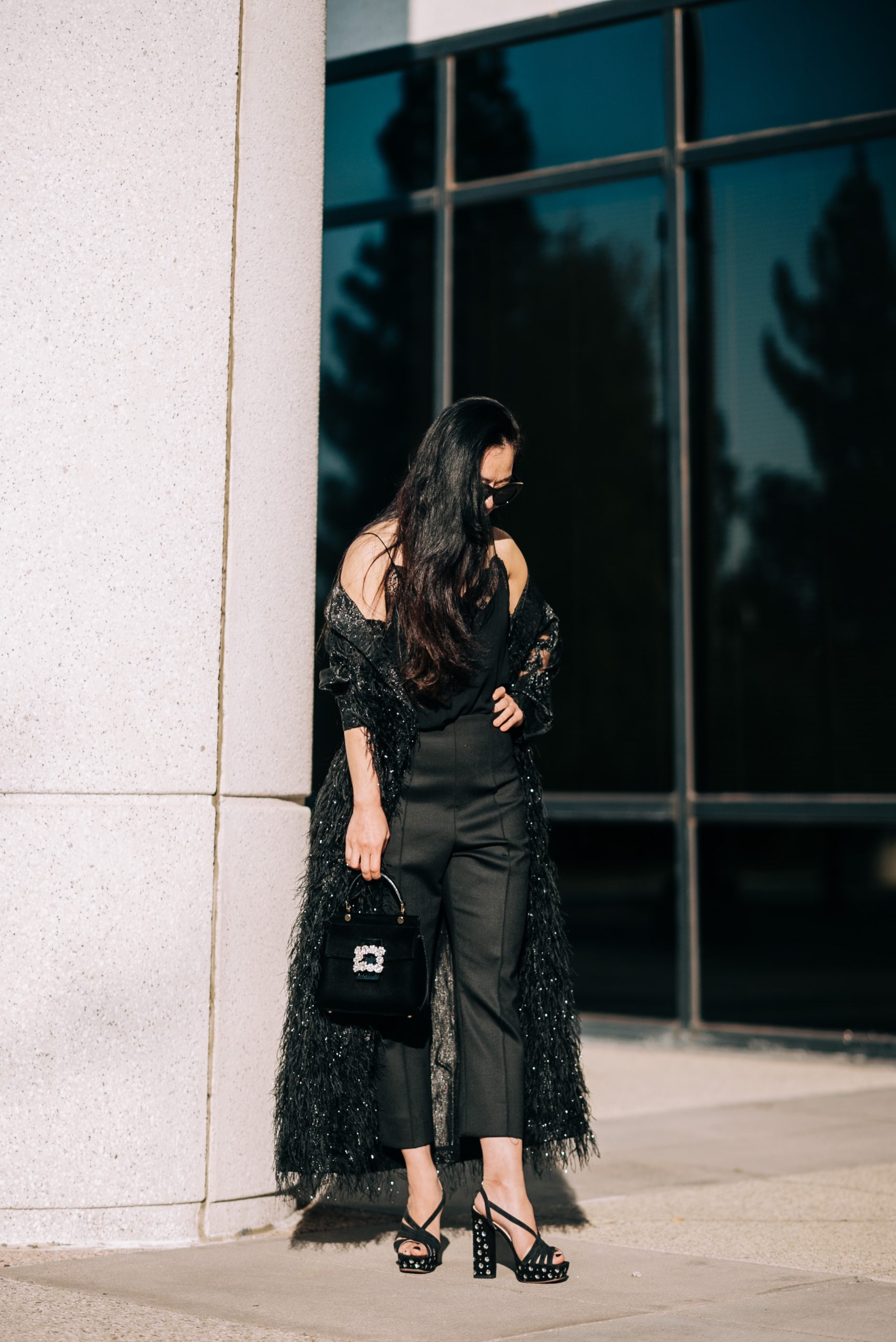 All Black Glam – HallieDaily
